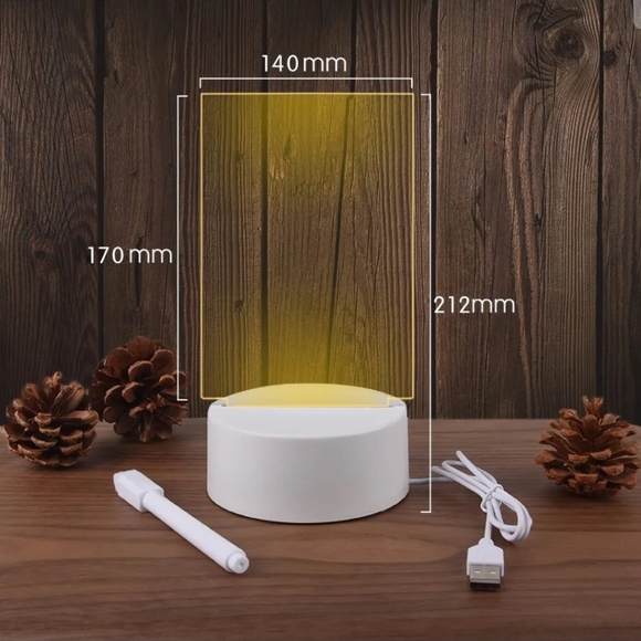 Design | Rewritable Message Board With Lights Usb | Poshmark